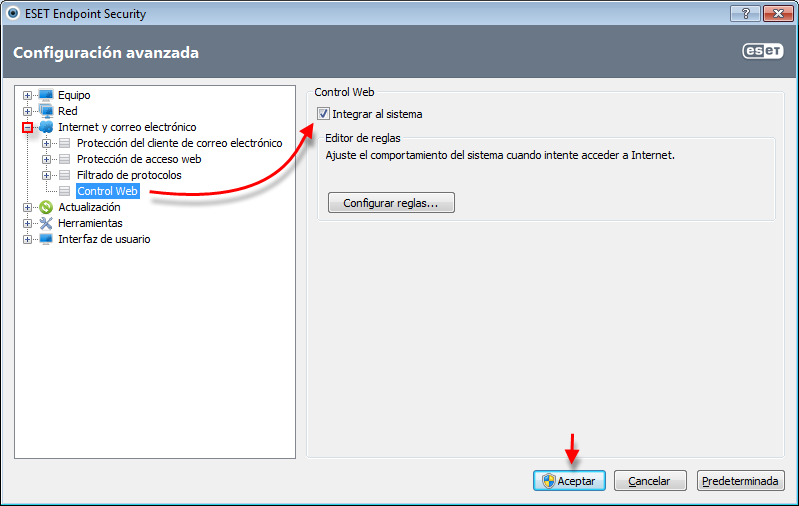 [KB3057] ¿Cómo habilito/deshabilito el Control Web en ESET Endpoint ...