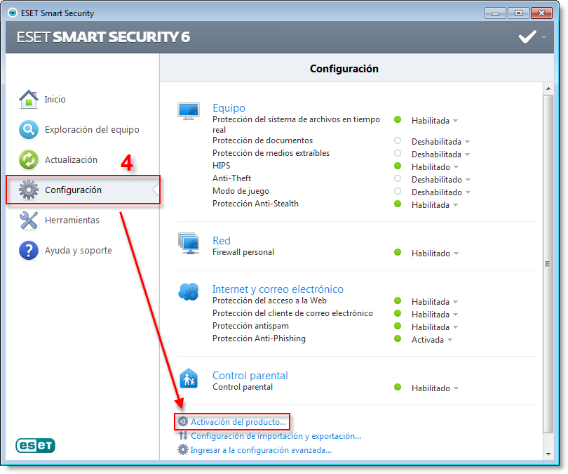 [KB3236] Falla la activación del producto en ESET Smart Security o ESET NOD32 Antivirus, Error ...