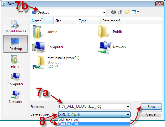 [KB2380] How do I create a log of all connections blocked by ESET ...