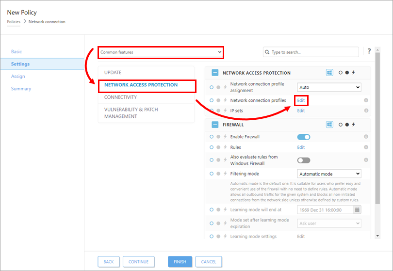 [KB8250] Configure Known Networks in Policy in the ESET PROTECT Web Console
