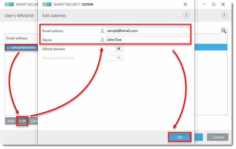 [KB3444] Add, edit, or delete a Whitelist entry in ESET Windows home ...