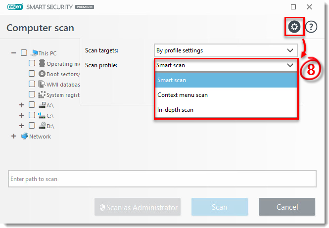 [KB2770] Create a new custom scan in ESET Windows home products