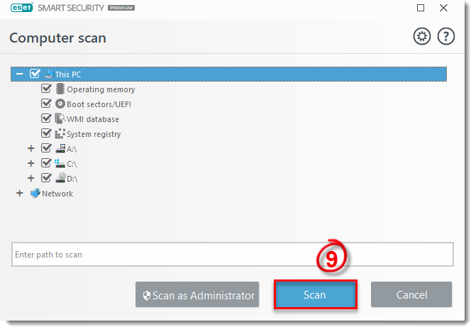 [KB2770] Create a new custom scan in ESET Windows home products