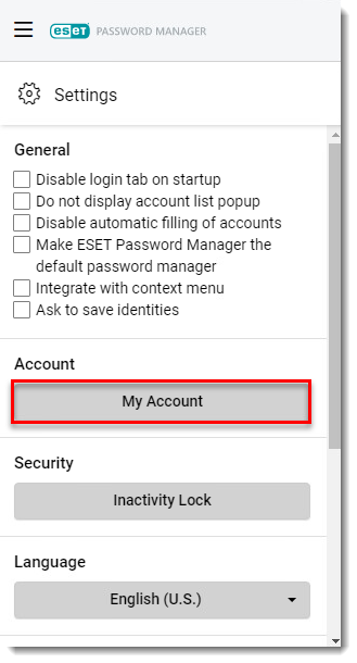 [KB7296] Enable or disable Two-Factor authentication using ESET Password Manager (3.x)