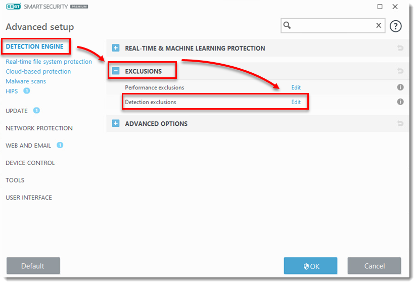 [KB6519] Exclude an application by name from scanning in ESET Windows ...
