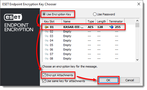 [KB7178] Send an encrypted email or attachment in ESET Endpoint Encryption