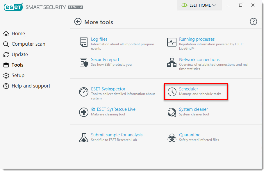 [KB2900] Temporarily disable the startup scan in ESET Windows home ...