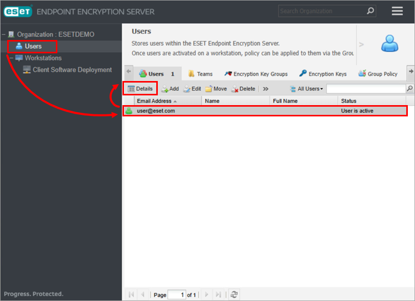[KB7436] Transfer FDE managed users to a different ESET Endpoint ...