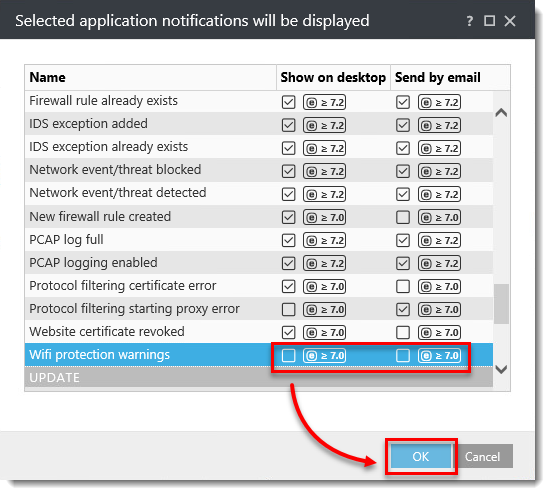 [KB7554] Unprotected WiFi notification