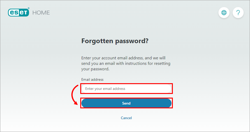 [KB7981] How to reset ESET HOME password