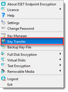 [KB8040] Transfer encryption keys to a new ESET Endpoint Encryption Server