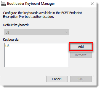 [KB8047] Change keyboard layout in ESET Endpoint Encryption pre-boot screen