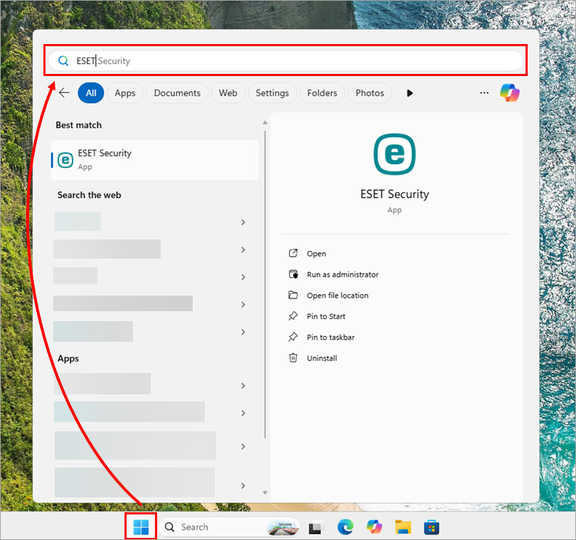 [KB924] Create a desktop shortcut for your Windows ESET home product