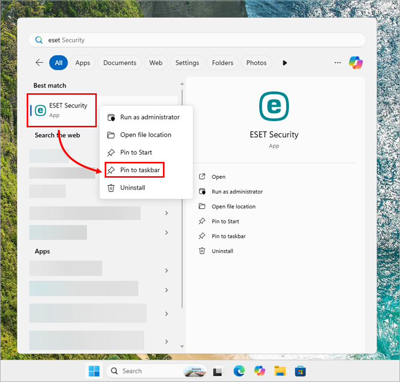 [KB924] Create a desktop shortcut for your Windows ESET home product