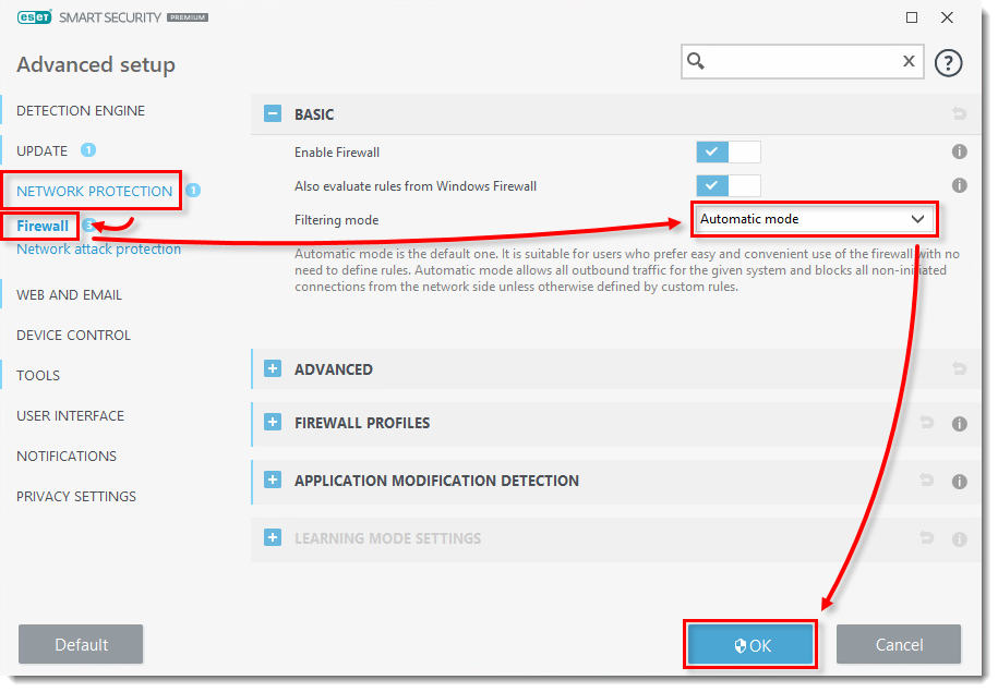 [kb2352] Create A Firewall Exclusion Using Interactive Mode In Eset