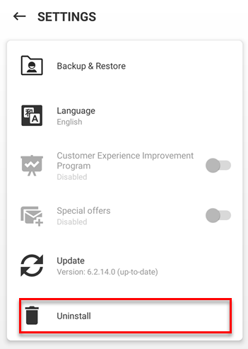 [KB2713] Uninstall or reinstall ESET Mobile Security for Android