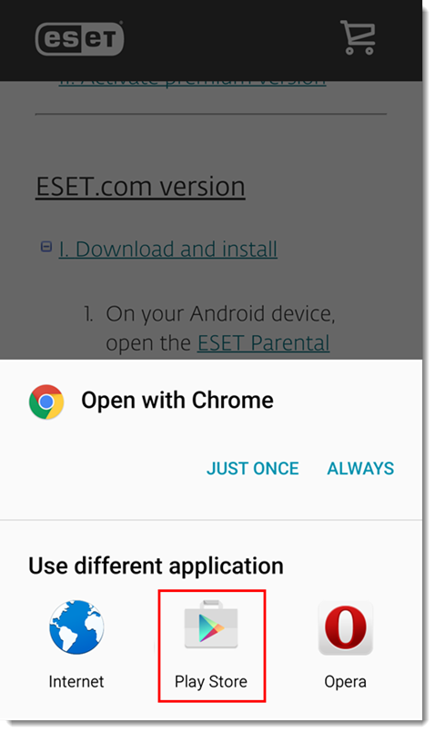 [KB5556] Download and install ESET Parental Control for Android