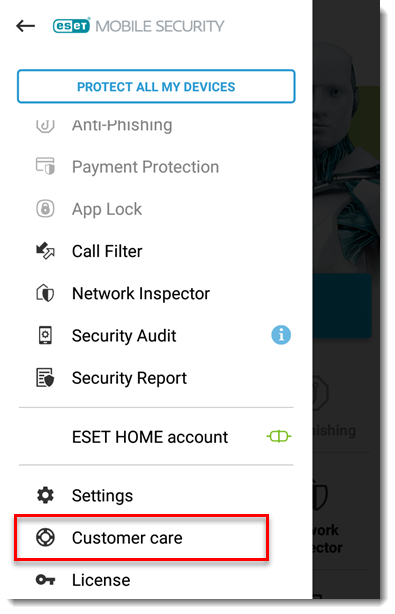 [KB6472] Create a support request directly from ESET Mobile Security ...