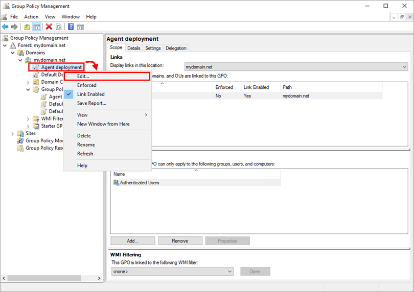 [KB6864] Deploy the ESET Management Agent using a Group Policy Object ...