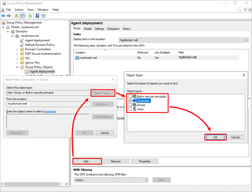 [KB6864] Deploy the ESET Management Agent using a Group Policy Object ...