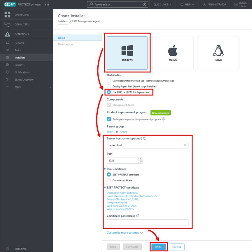 [KB6864] Deploy ESET Management Agent using Group Policy Object (Windows)