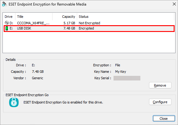 [KB7204] Using ESET Endpoint Encryption Go