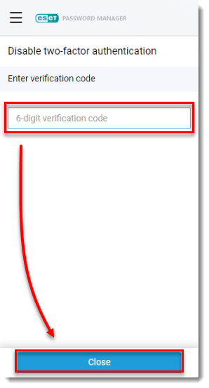 [KB7296] Enable or disable Two-Factor authentication using ESET Password Manager (3.x)