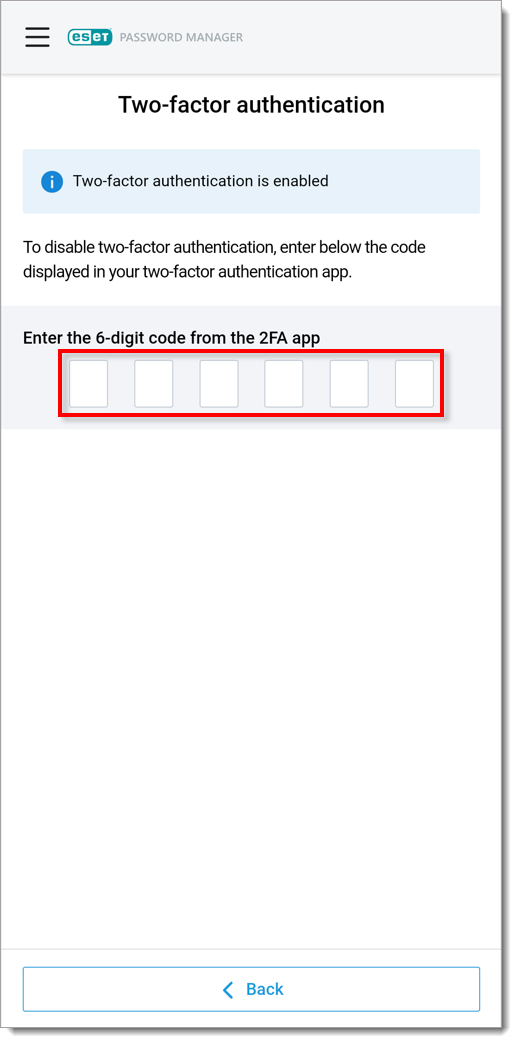[KB7296] Enable or disable Two-Factor authentication using ESET ...
