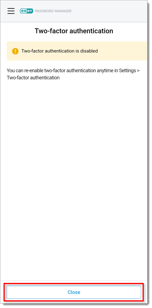 [KB7296] Enable or disable Two-Factor authentication using ESET ...