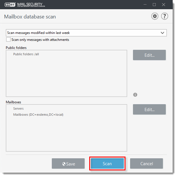 [KB7531] Perform a database scan using ESET Mail Security for Microsoft Exchange Server (8.x – 9.x)