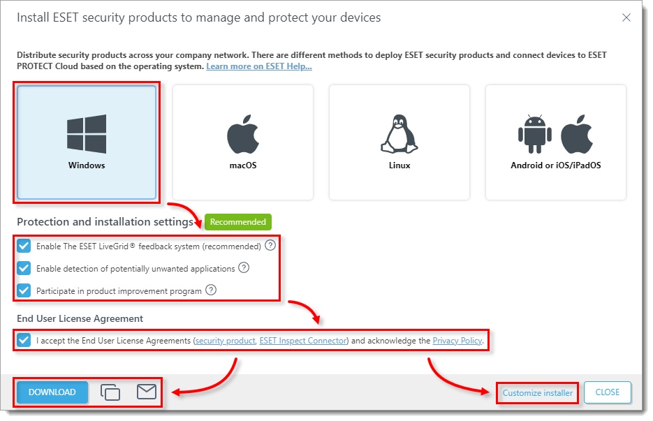 [KB7730] Deploy the ESET Management Agent and the ESET endpoint product ...