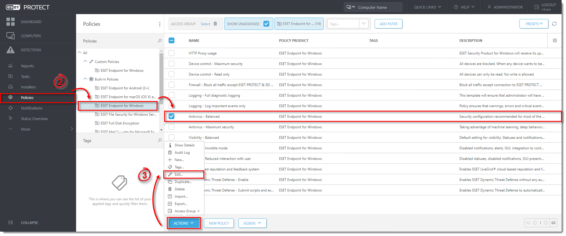 [KB7959] Change the ESET Endpoint Firewall filtering mode using ESET ...