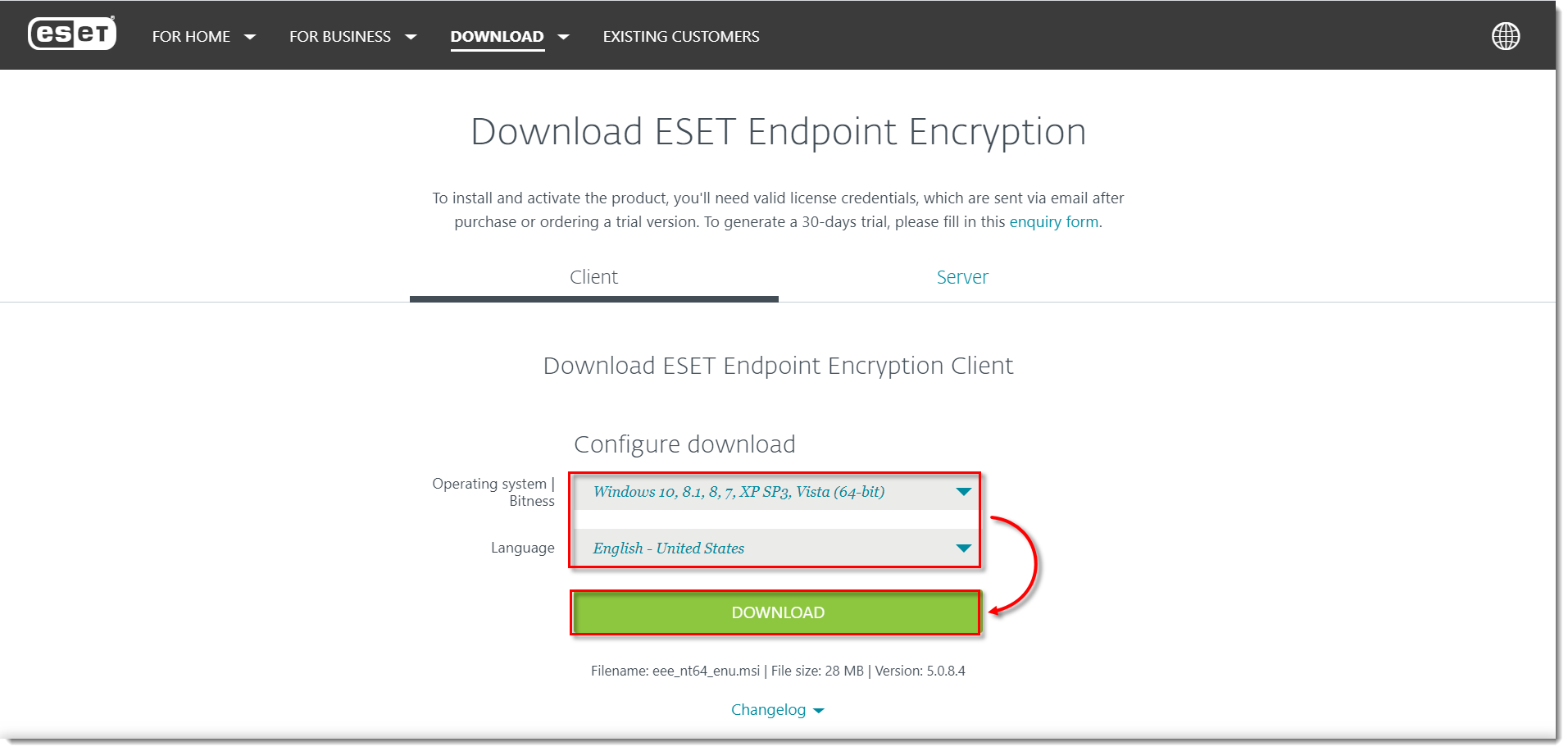 [KB8015] Download ESET Endpoint Encryption Client, Server, or Reader