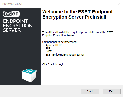 [KB8408] Install the ESET Endpoint Encryption Server without the All-in ...