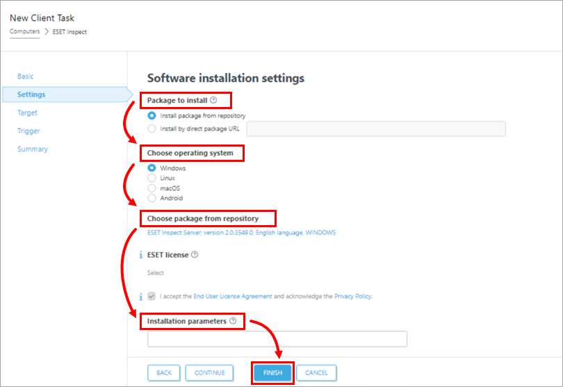 [KB8581] Deploy the ESET INSPECT Server from the ESET PROTECT On-Prem ...