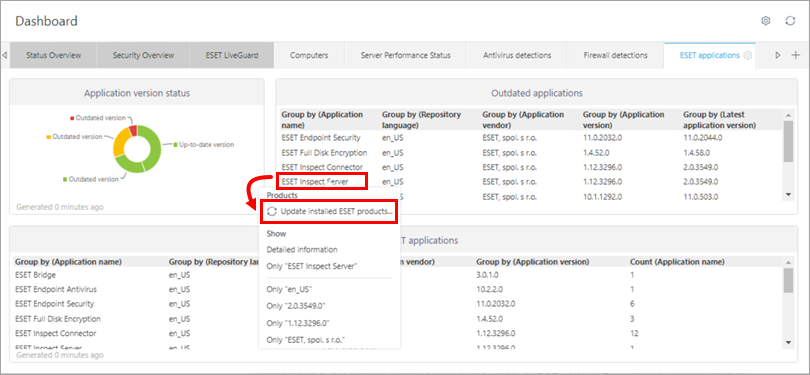 [KB8599] Upgrade ESET INSPECT On-Prem server through ESET PROTECT On-Prem