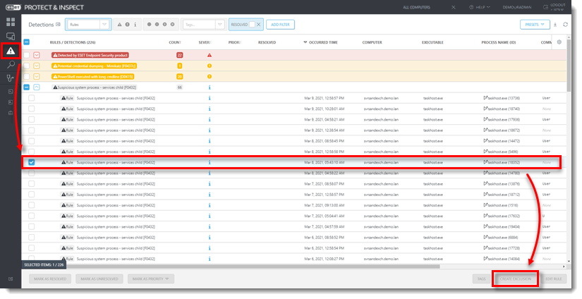 [KB7866] Add advanced exclusion for a grandparent process in ESET ...